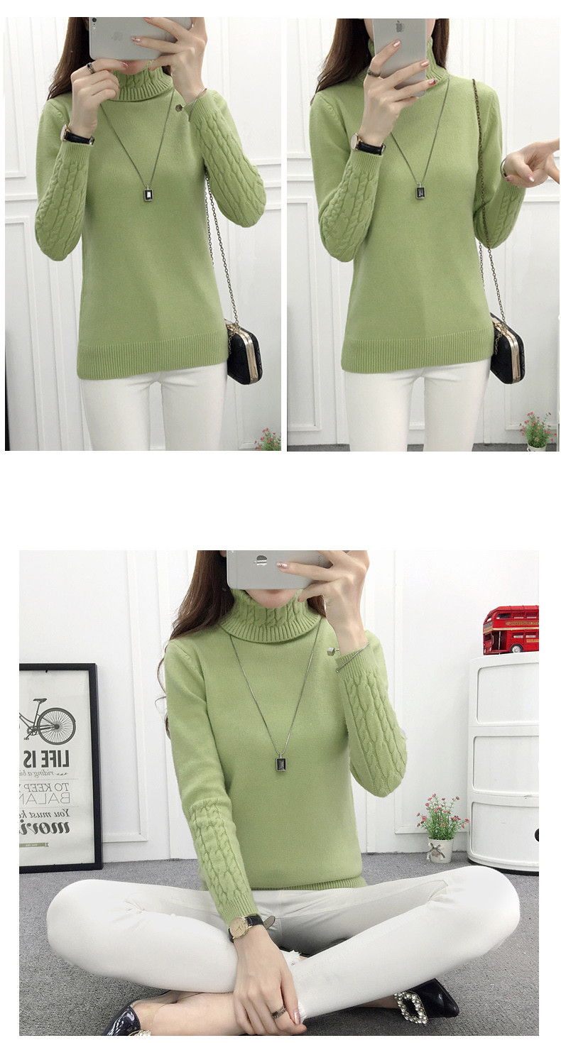 Badu Bg Удобен дамски зимен пуловер с висока яка различни цветове Badu Bg