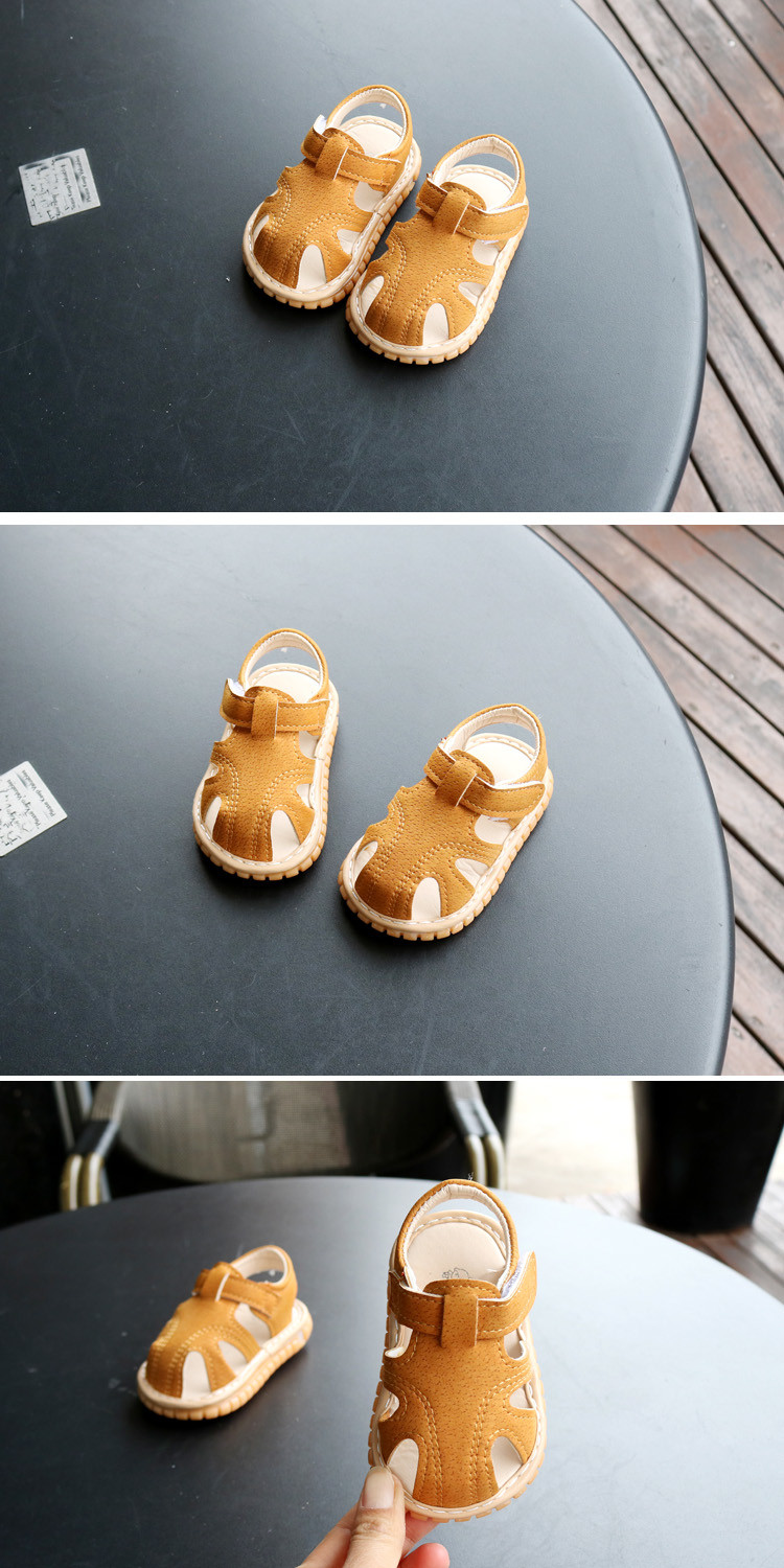 Badu.gr Γλυκά παιδικά σανδάλια unisex σε τρία χρώματα - καφέ, ροζ και μπλε - Badu.gr