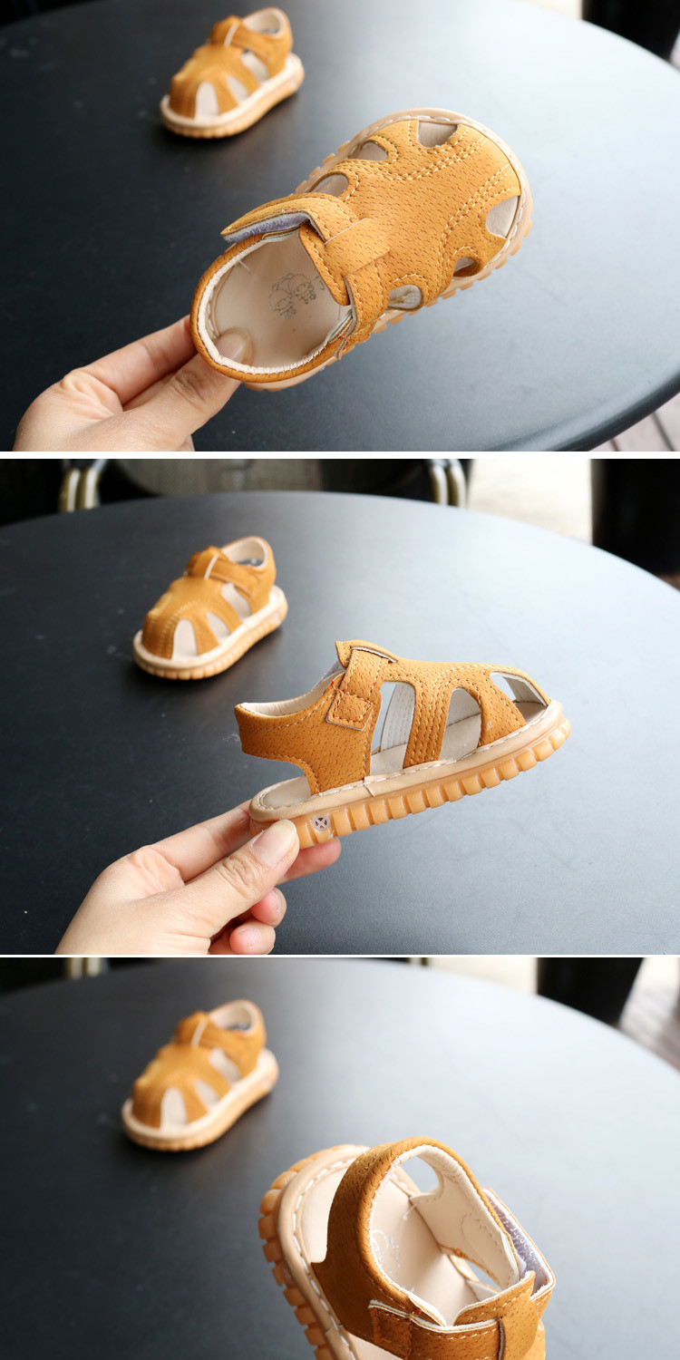 Badu.gr Γλυκά παιδικά σανδάλια unisex σε τρία χρώματα - καφέ, ροζ και μπλε - Badu.gr